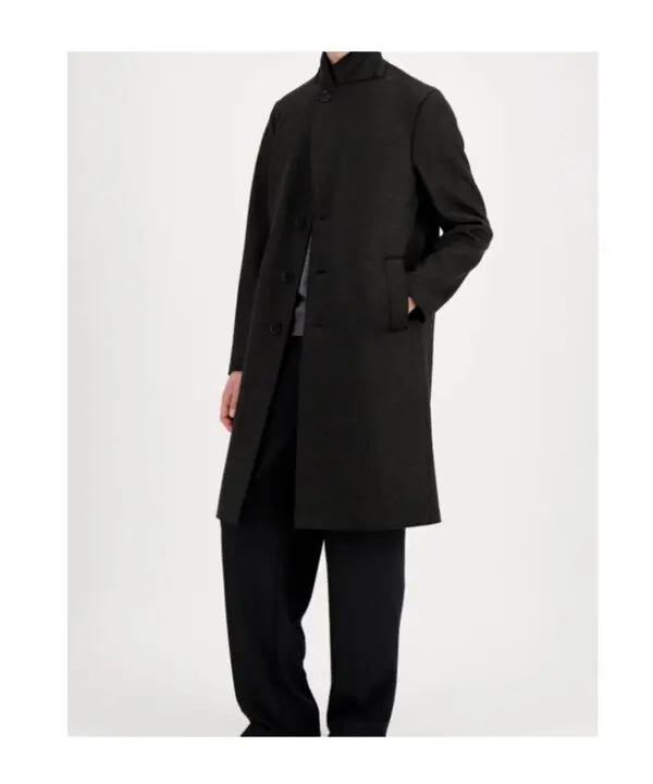 Harris Wharf London Overcoat Jacquard Wool