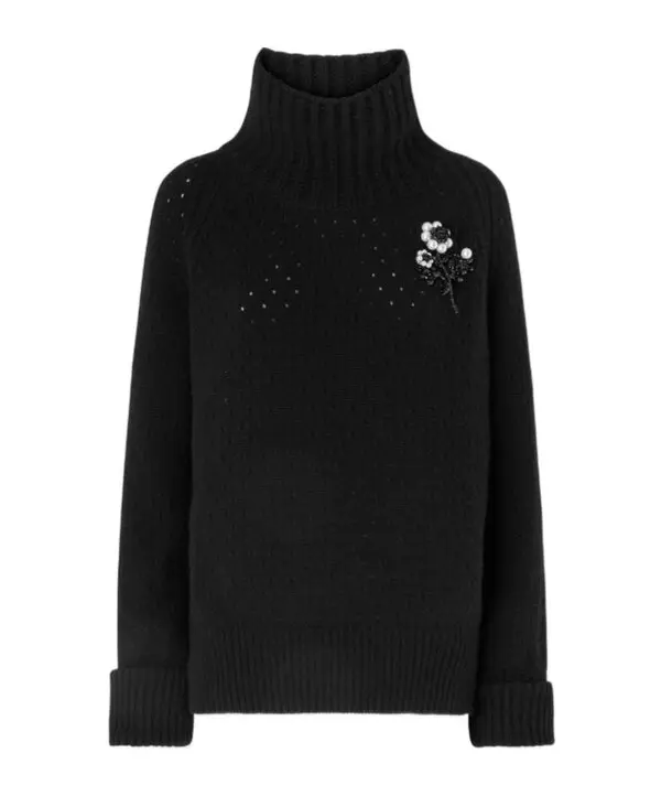 Ermanno Scervino Perforated-knit Roll-neck Sweater - No