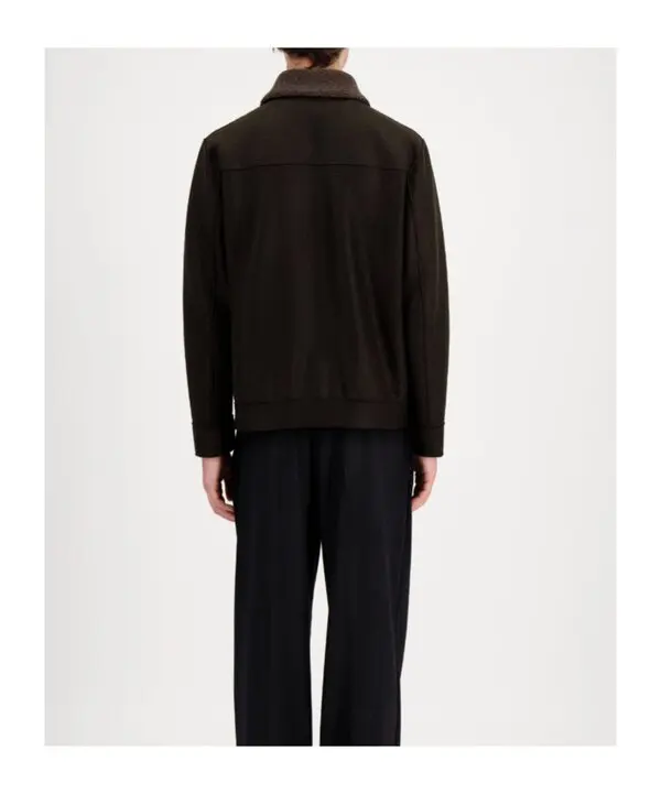 Harris Wharf London Golf Jacket Pressed Wool And Boucl