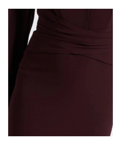 Roland Mouret Draped Crêpe Midi Shirt Dress