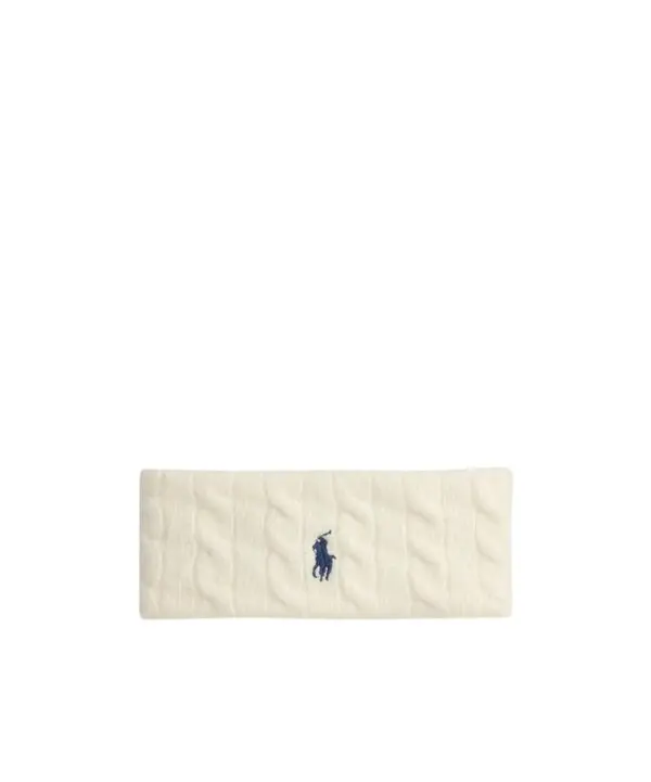 Polo Ralph Lauren Cable-knit Pony Headband - White