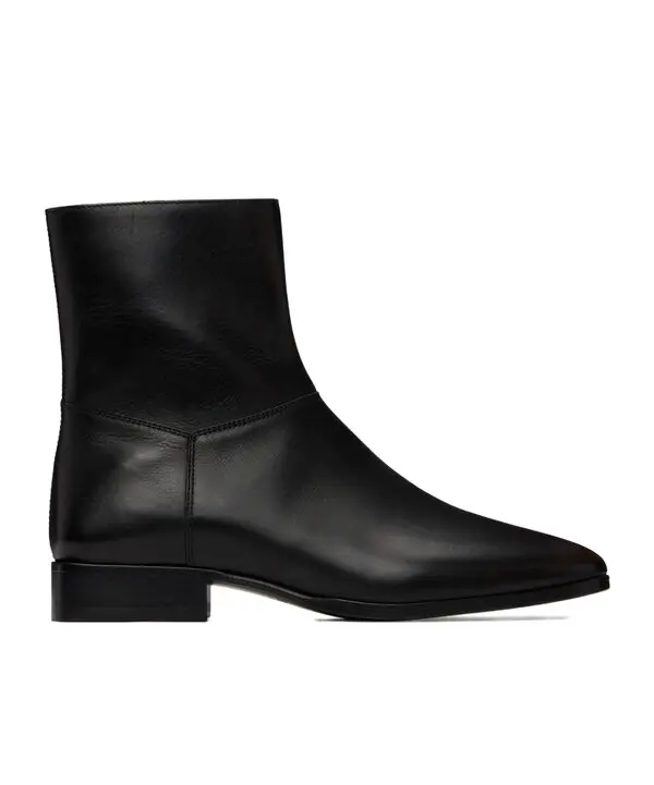 Fear Of God Side-zip Block Heel Ankle Boots - Black