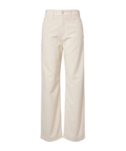 RÓHE Bruun Cotton Corduroy Straight Pants - White