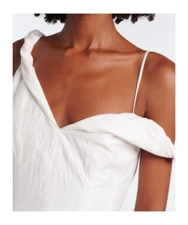 RÓHE Off-shoulder Cotton-blend Midi Dress