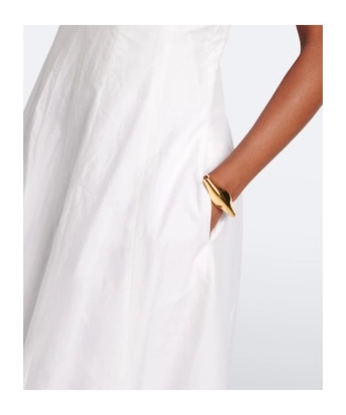 RÓHE Off-shoulder Cotton-blend Midi Dress