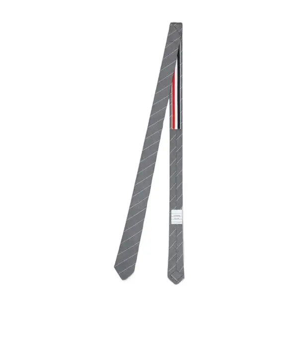 Thom Browne Pinstripe-pattern Rwb-stripe Tie