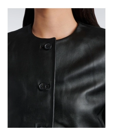 NILI LOTAN Ophelie Leather Jacket - Black