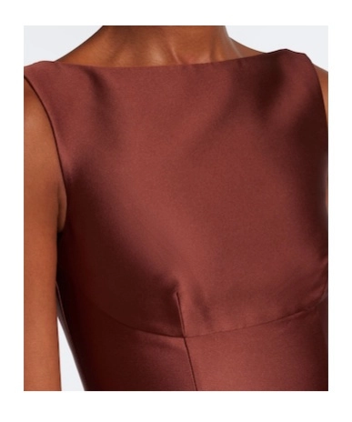 Roland Mouret Strapless Pleated Taffeta Midi Dress