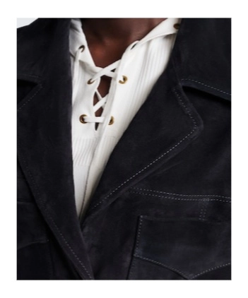 NILI LOTAN Dominic Suede Jacket