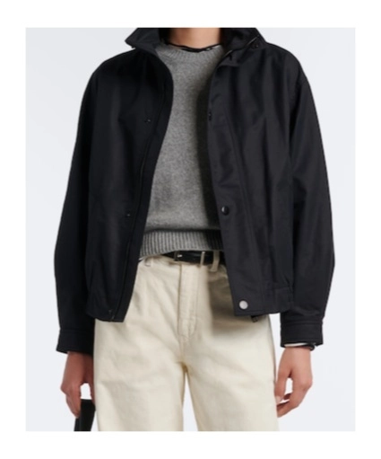 NILI LOTAN Klaire Cotton-blend Bomber Jacket