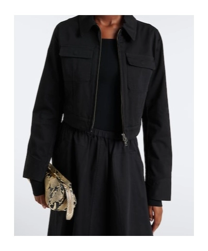 Vince Cropped Cotton Jacket