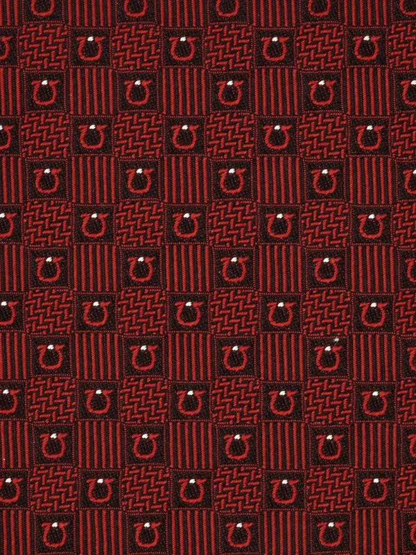 FERRAGAMO Gancini Jacquard Neck Tie
