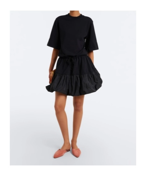 PATOU Faille-trimmed Cotton Minidress