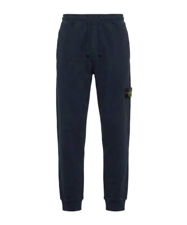 Stone Island Elastic-waist Athletic Pants - Blue