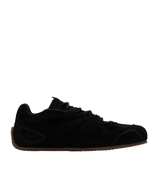 Axel Arigato Slow Runner Suede Panelled Sneakers - Black/dark Brown