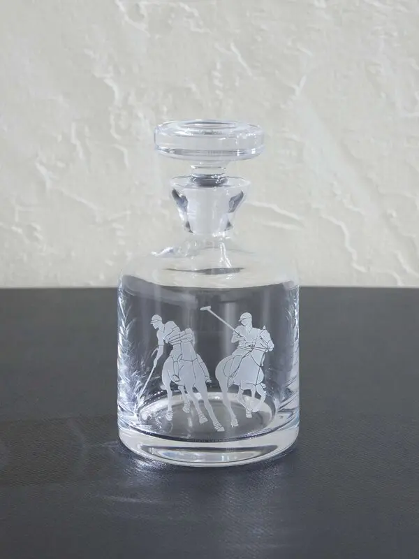 Ralph Lauren Garret Engraved Crystal Decanter - Clear