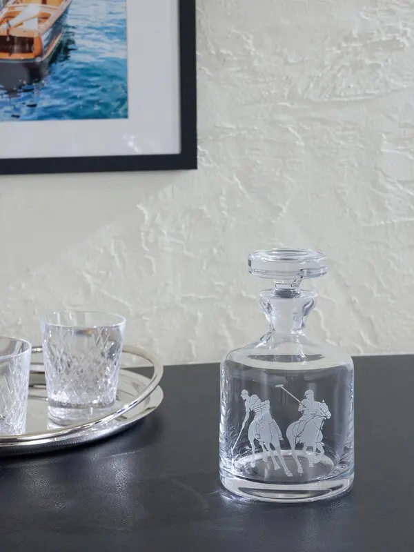 Ralph Lauren Garret Engraved Crystal Decanter