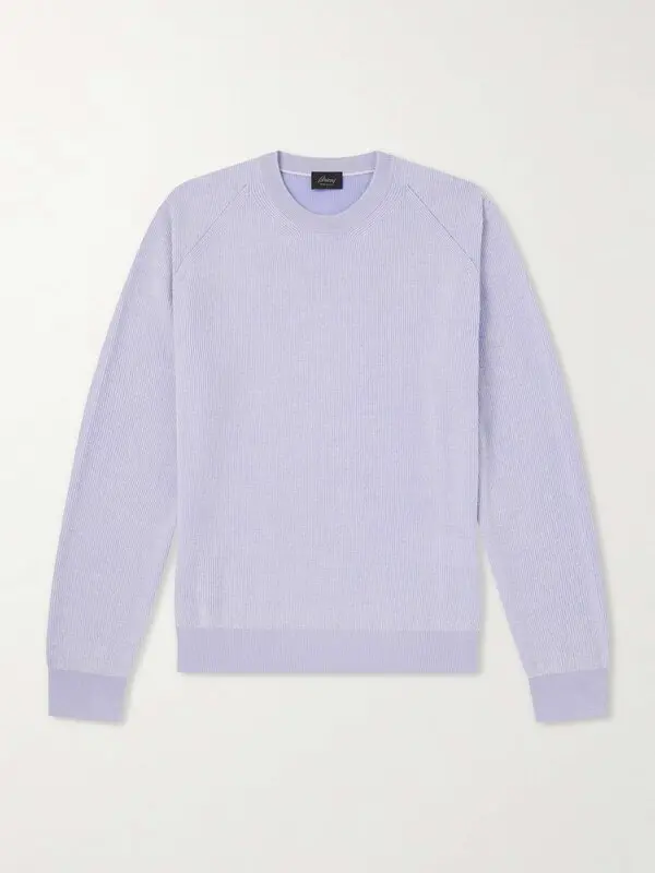 Brioni Cashmere And Wool-blend Sweater