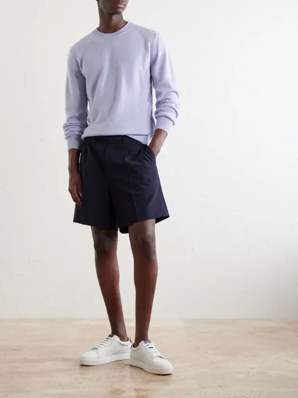 Brioni Cashmere And Wool-blend Sweater