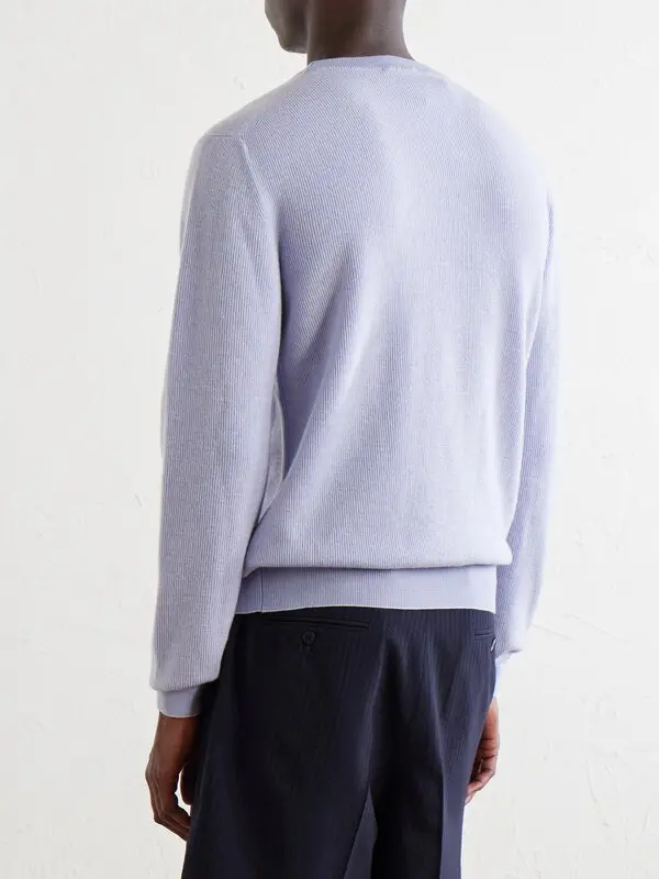 Brioni Cashmere And Wool-blend Sweater