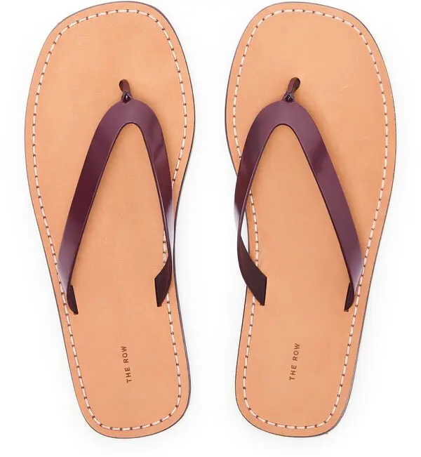 THE ROW City Leather Thong Sandals
