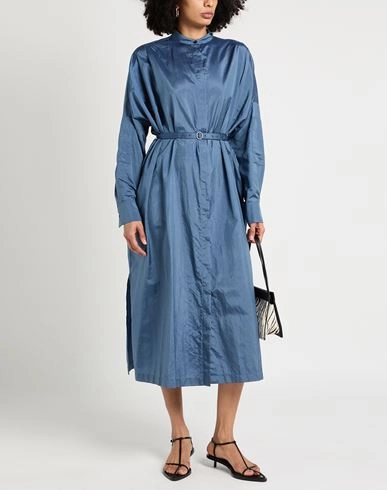 JIL SANDER Midi Dress In Light Polyamide And Silk