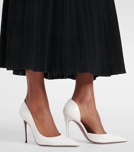 Paris Texas Vera 105 Patent Leather Pumps - White