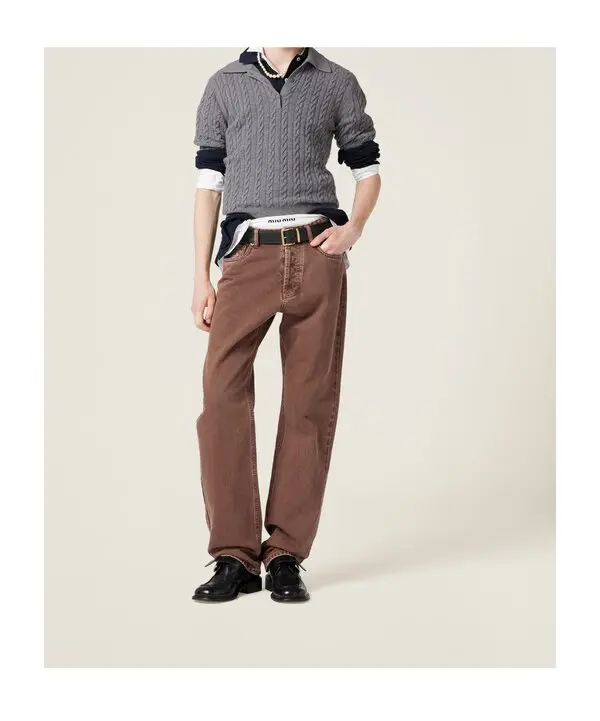 Miu Miu Mid-rise Straight-leg Jeans