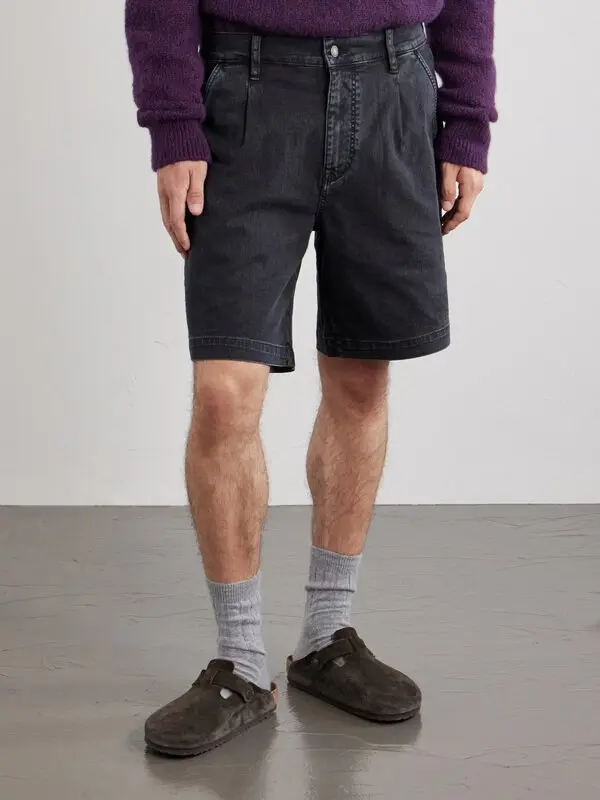 CORRIDOR Spring Wide-leg Denim Shorts