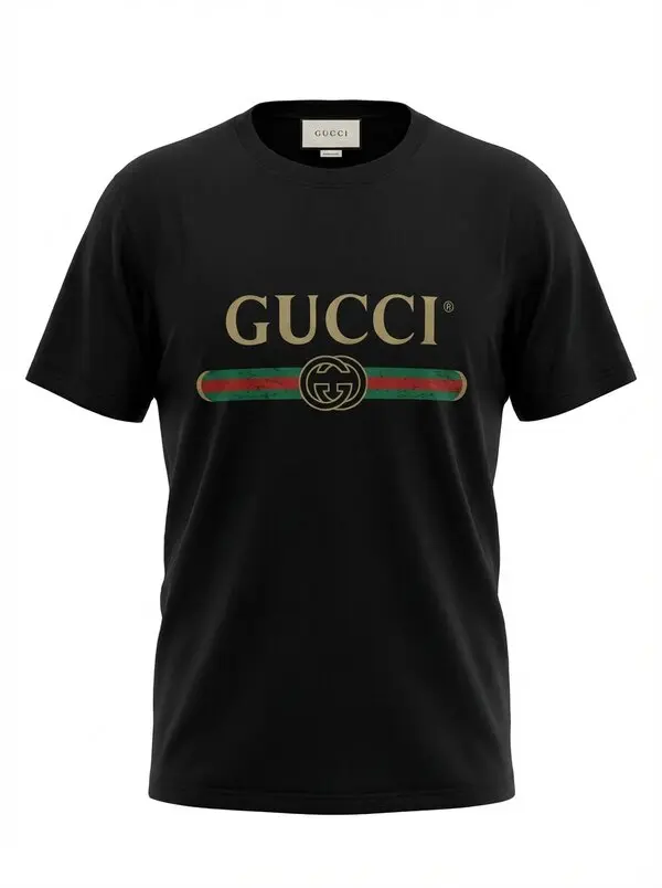 Gucci Oversize Washed T-shirt With Logo - Black