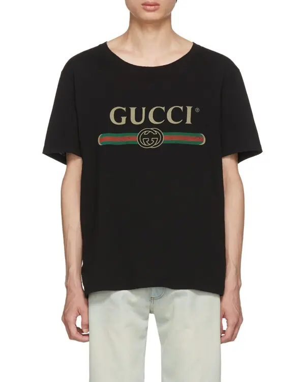 Gucci Oversize Washed T-shirt With Logo