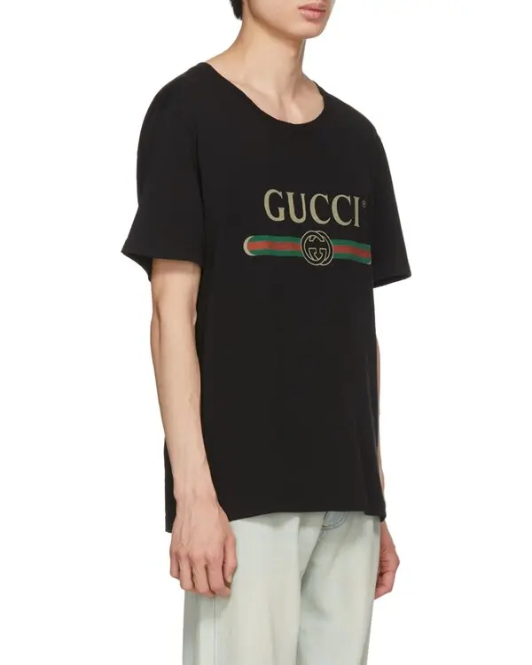 Gucci Oversize Washed T-shirt With Logo