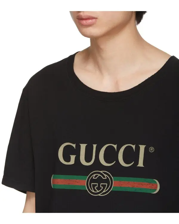 Gucci Oversize Washed T-shirt With Logo
