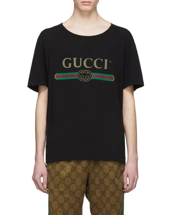 Gucci Oversize Washed T-shirt With Logo