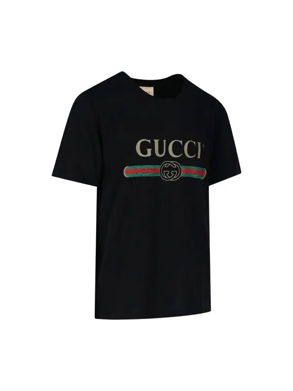 Gucci Oversize Washed T-shirt With Logo