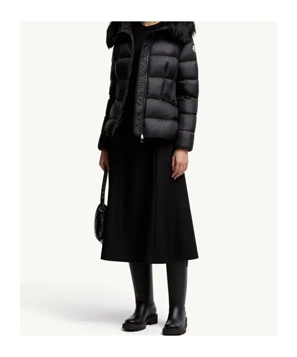 Moncler Boed Fur-trim Hooded Padded Jacket