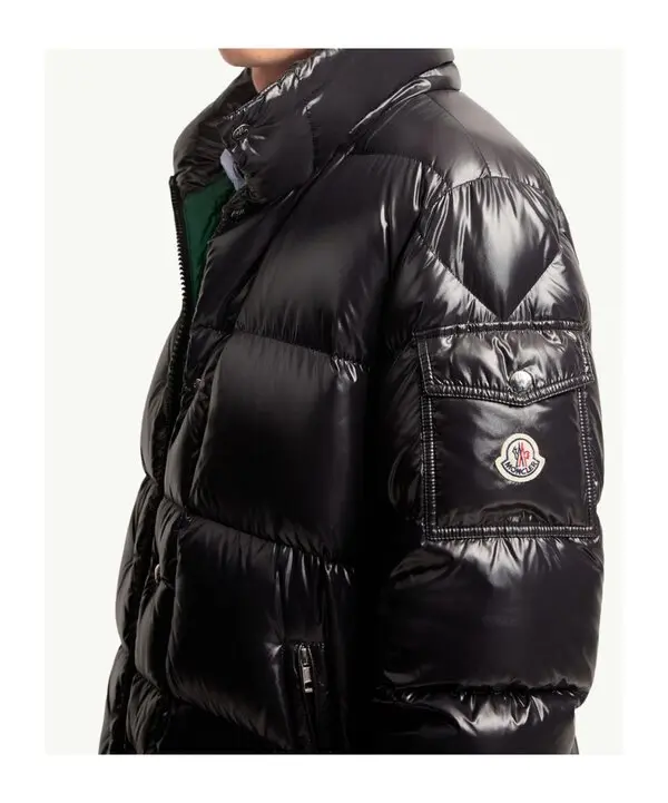 Moncler Hanoverian Hooded Square-quilted Long Down Jacket