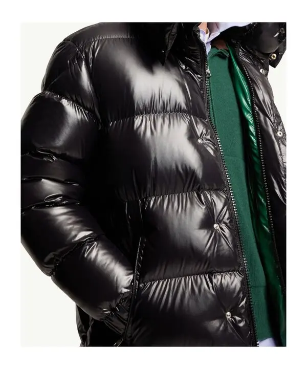 Moncler Hanoverian Hooded Square-quilted Long Down Jacket