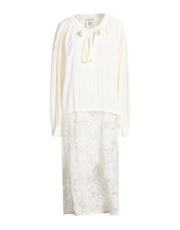 SEMICOUTURE Midi Dress In Acetate And Silk