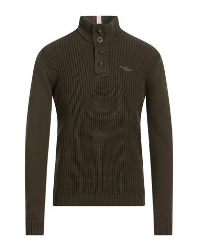 AERONAUTICA MILITARE Sweater Dark Size Cotton - Green