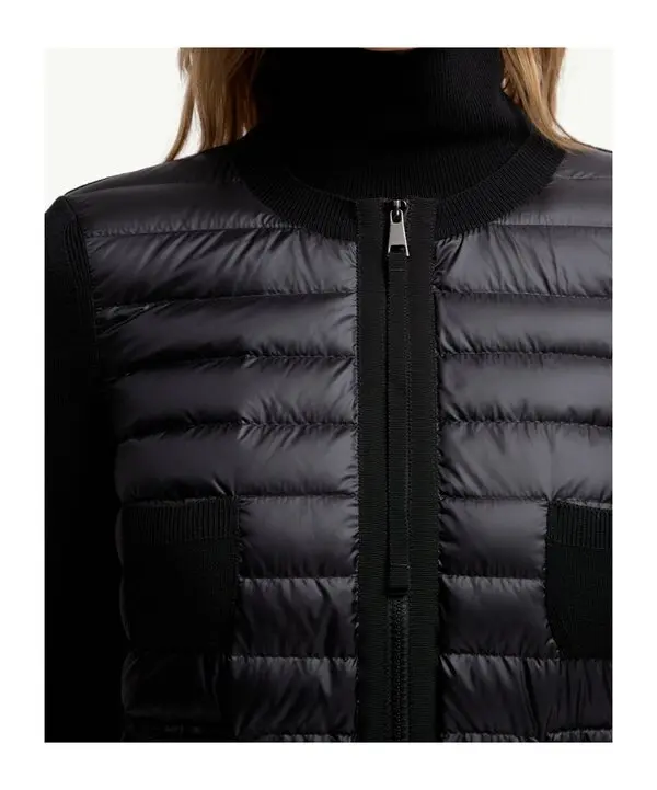 Moncler Padded Wool Zip-up Cardigan