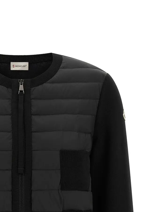 Moncler Quilted Zip-up Cardigan