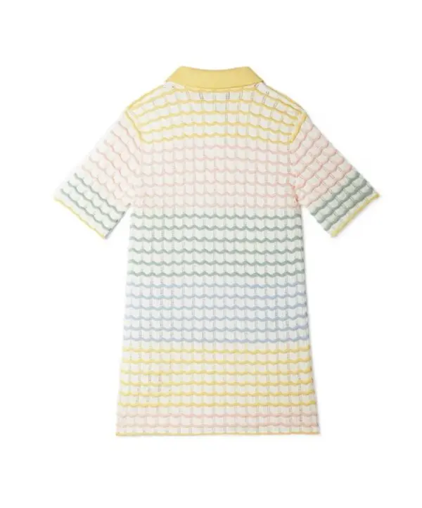 Fendi Multicolor Rainbow Cotton Knit Baby Dress