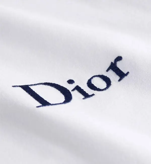 Dior T-shirt With Embroidery, Relaxed Fit - White