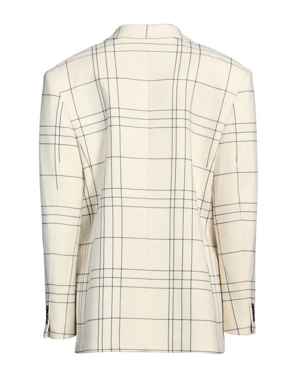 Marni Virgin Wool Flannel Blazer With Tartan Pattern