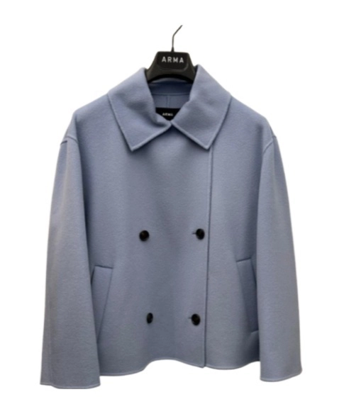 ARMA Cropped Wool Coat - Gray
