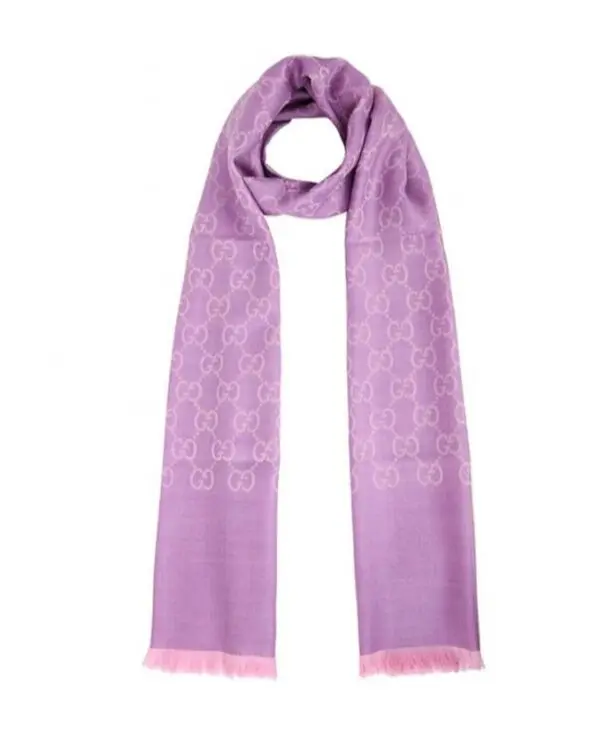 Gucci Double G Double-sided Fringed Scarf