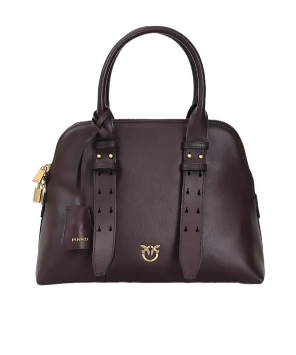 Pinko Escape Bag Medium Bowling Handbag - Black