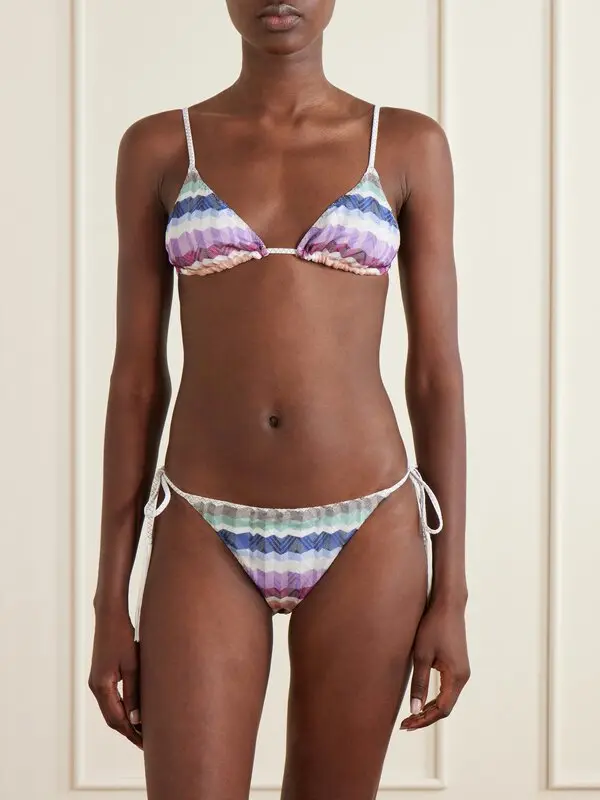 Missoni Chevron Knit Triangle Bikini