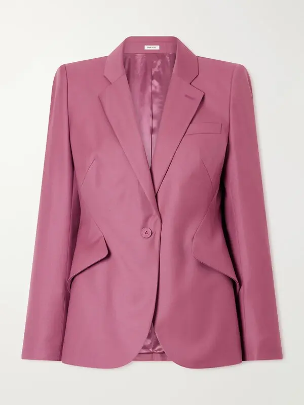 Alexander McQueen Wool Blazer - Pink